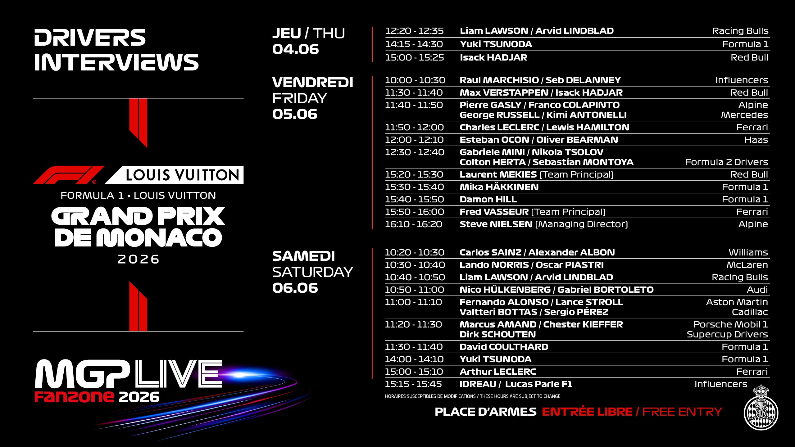 MGP Live Fanzone - Automobile Club de Monaco